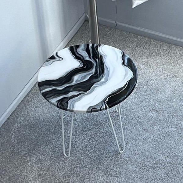 Navy Blue Coffee Table, Epoxy Resin Coffee Table, Unique Coffee Table ...