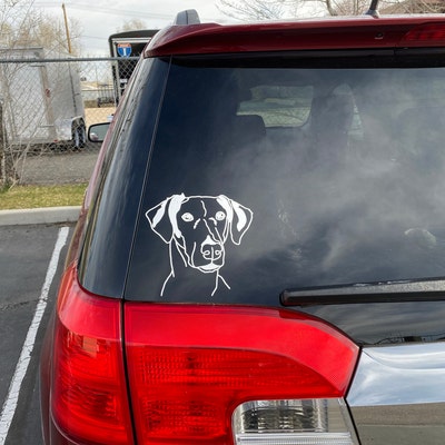 Custom Pet Car Decal Dog/cat Vinyl Decals Laptop Decal Pet Portrait Pet ...