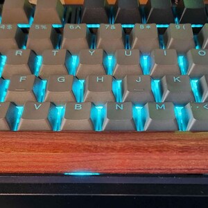 Handmade SA Profile Backlit Key Cap Hidden Fairyland Wood & Resin ...