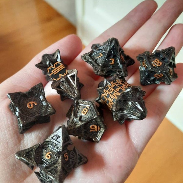 Radiant Relic Polyhedral Dice Set A (full) | Dungeons and Dragons | DND ...