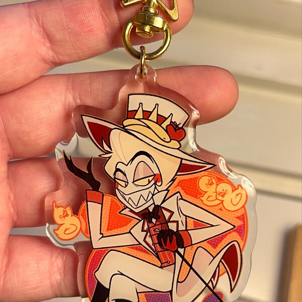 Helluva Boss Acrylic Epoxy Keychains Blitz Stolas Moxxie Millie ...