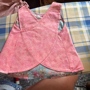 Crossover Top Pattern Sewing Tutorial for Reversible Criss Cross Tunic ...