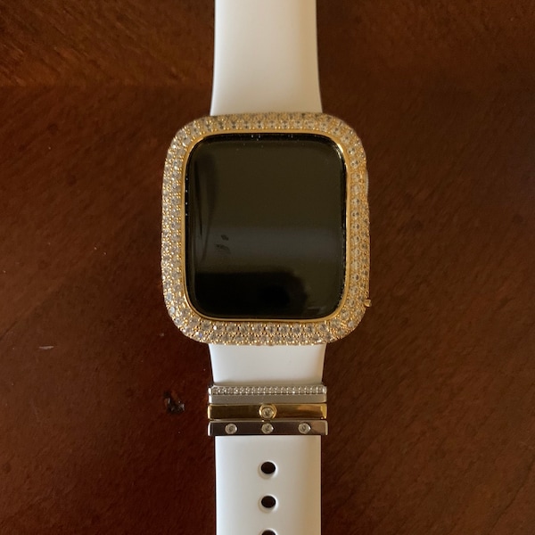 Yellow Gold Bezel Case Lab Diamond Apple Watch Bezel Case Iwatch iPad ...