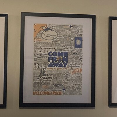 Come From Away Broadway Musical Infographic A4 Poster Digital Print ...