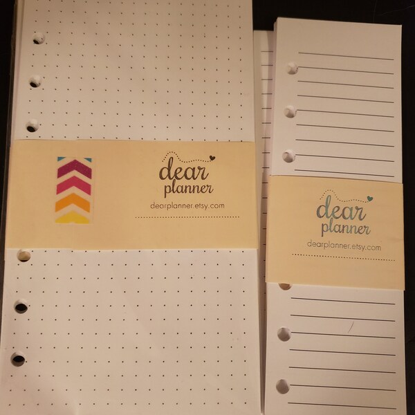 PRINTED Dotted Planner Inserts - Dot Grid Planner Page - 5mm Dot Grid ...
