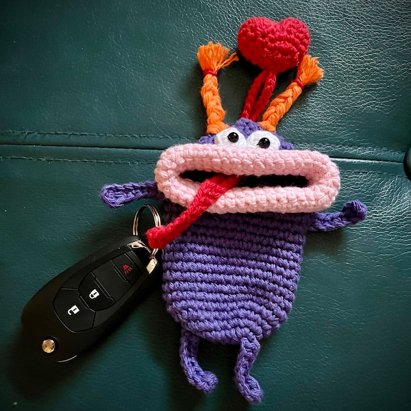 PATTERN: Crochet Key Case,knitted Key Holder PATTEN ,handmadet Key Ring ...