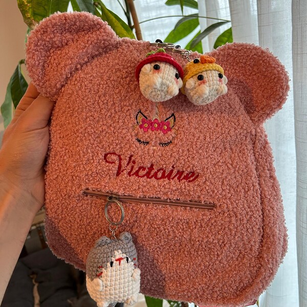 Crochet Bear Glasses Holder, Teddy Bear Eyeglass Tray, Bear Case Holder ...