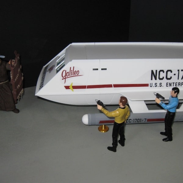 Star Trek TOS Shuttle Galileo 7 for Playmates 4.75" Action Figures - Etsy
