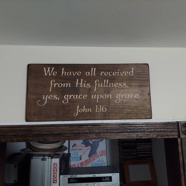 Bible Verse Wall Art Wood Sign Custom Christian Wall Art Scripture ...