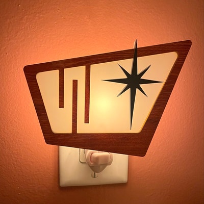 Mid Century Modern starlite Night Light Retro Decor Atomic Era MCM ...
