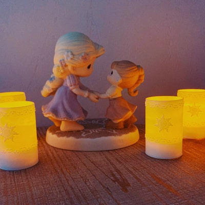 Tangled Lantern Tea Lights Rapunzels Floating Lights Six 6 Warm White ...