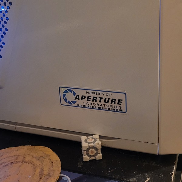 Property of Aperture Laboratories Sticker, Portal Sticker, Aperture ...