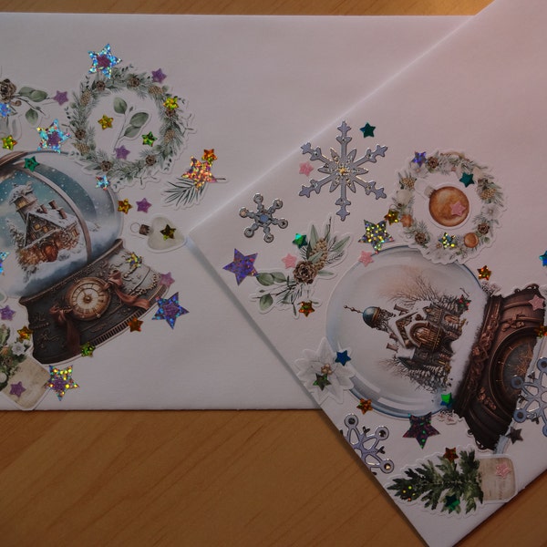 6 X Map of the Hand Stickers. Vintage Style. Retro. Snail Mail ...