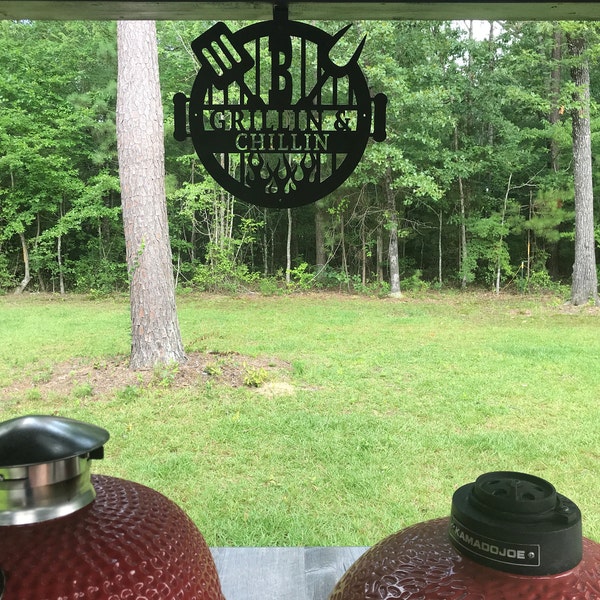 BBQ Party Metal Sign, Flame Grill, Grillers Sign, Dads Gift ...