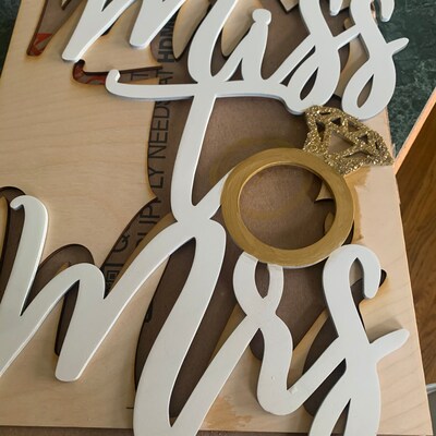 Miss to Mrs Wooden Sign / Bridal Shower / Future Mrs. / Bride Gift ...