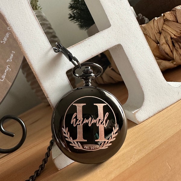Vintage Style Pocket Watch, Personalized Pocket Watch, Engraved ...