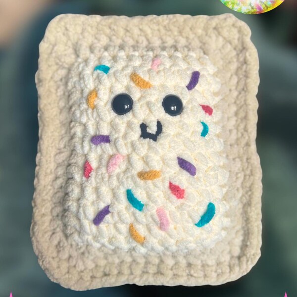 Toaster Pastry Crochet Pattern, No-sew, Crochet Pillow Pattern, Crochet ...