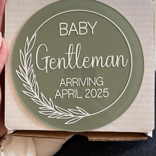 Acrylic Baby Milestones Disc,baby Monthly Milestone Cards,baby Monthly ...
