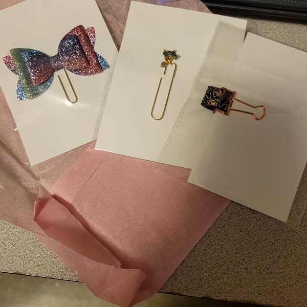 Crystal Beads Paper Clips, Planner Paper Clips, Tn Clips, Planner ...