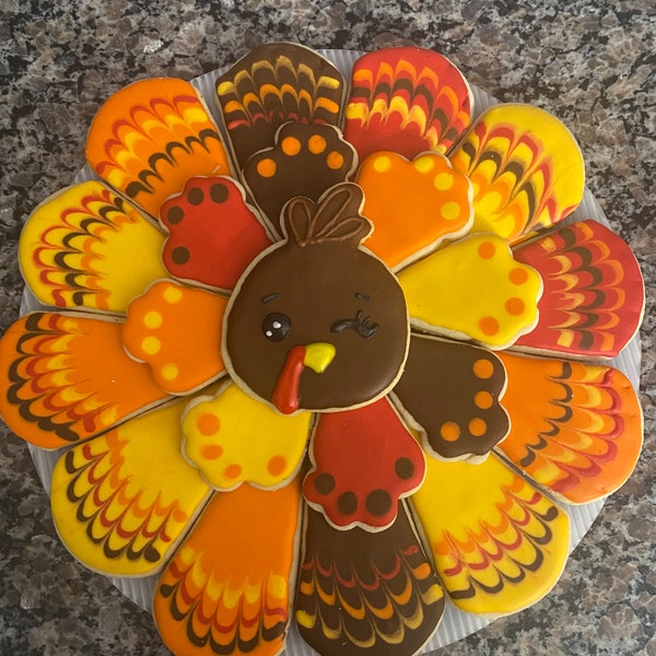 Turkey Face Cookie Cutter. Turkey Head Cookie Cutter. Thanksgiving ...