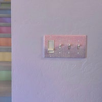 Light Purple Glitter Iced Lavender Light Switch & Outlet Covers Rustic ...