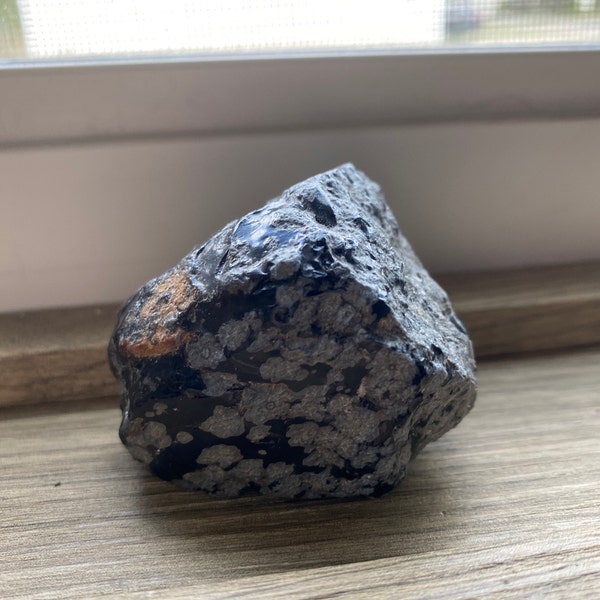 Raw Snowflake Obsidian Crystal (1"-3") - Rough Snowflake Obsidian Stone ...