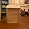 Mailbox, Wood Mail Box, Unfinished Mailbox, Outdoor Mail Box, Wall ...