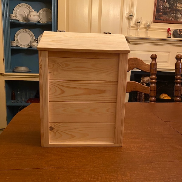 Mailbox, Wood Mail Box, Unfinished Mailbox, Outdoor Mail Box, Wall ...