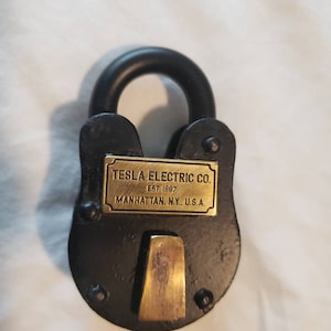 US Military Antique Lock Army Ww2 Footlocker Cast Iron and Brass United ...