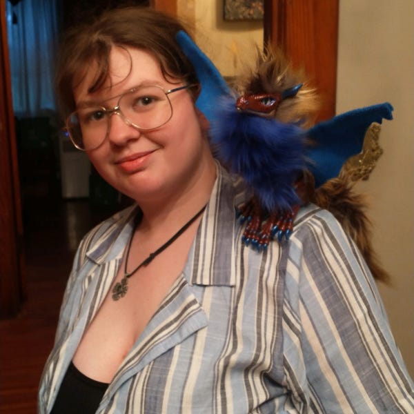 LARGE AVIAN: Raven/crow Woodbaby,handmade Shoulder-sitting Puppet ...