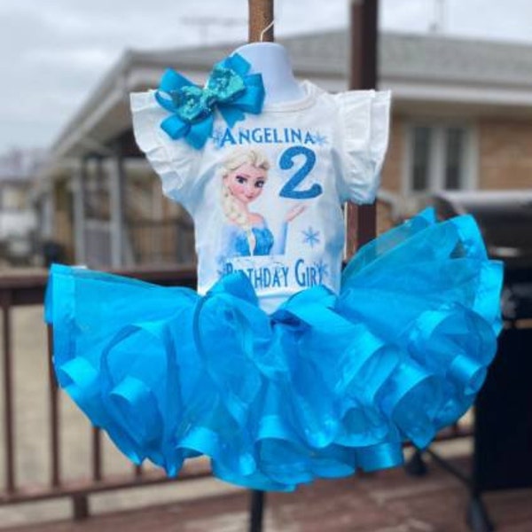 Elsa Frozen Tutu Set, Frozen Birthday Outfit, Elsa Tutu Set, Elsa ...