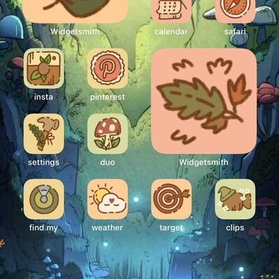 ORIGINAL Cottagecore / Fall Aesthetic App Icons Hand Drawn - Etsy