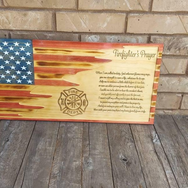 Firefighter's Prayer SVG Design File for Engraving, Vinyl Cutter ...