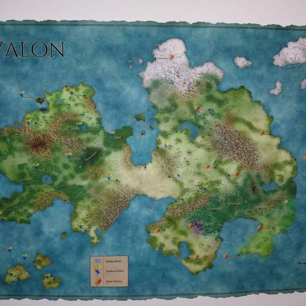 Custom RPG / Game Cloth Map Printing Service - Etsy