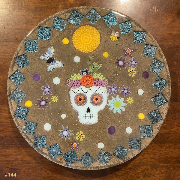 Handmade Ceramic Topiary Tree Mosaic Tiles, Decorative Tiles, Craft ...