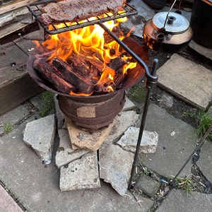 The Original Grill Mini Fire Anchor. Swing Arm. Outdoor Cooking ...