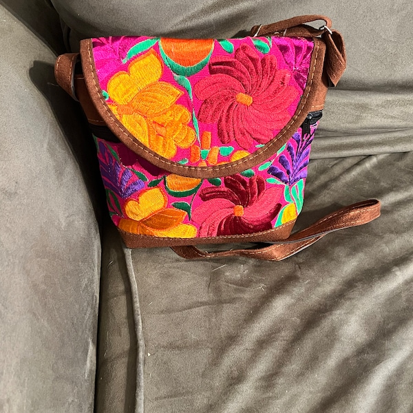 Mexican Embroidered Purse, Bolsa Mexicana, Mexican Floral Purse ...