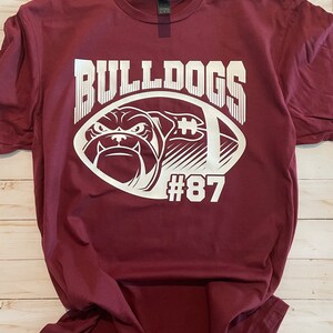 Bulldogs Football Design Png, Eps, Ai, Dxf, Png, Pdf, Jpg and Svg Files ...