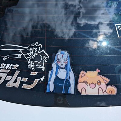 3D Lenticular Anime Sticker Decal Changing Moving Flip Motion Peeker ...