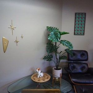 Mid Century Modern Welcome Sign, Retro MCM Atomic Starburst Outdoor or ...