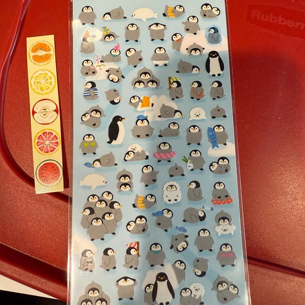 Restocked Sticker - Polar Penguins - 1 Pc - Etsy
