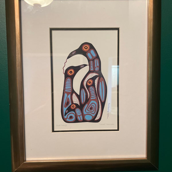 Matted Art Print "dancing Goose" by Artist Benjamin Chee Chee 11"x14 ...