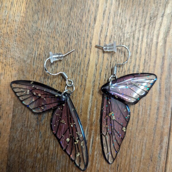 Real Daisy Resin Flower Earrings, Handmade Pressed Daisy Flower Resin ...