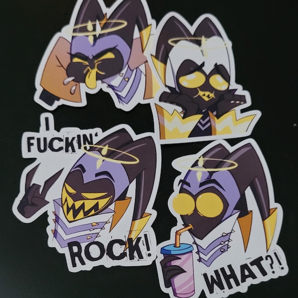 Vinyl Sticker Hazbin Hotel Adam First Man Dickmaster - Etsy
