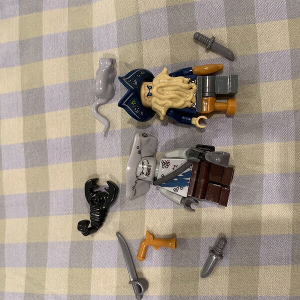 3 D Printed Custom Pirates Davy Jones & Maccus Hammerhead Minifigures ...