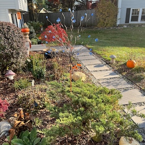 Flower Chime Stake Garden Art - Etsy