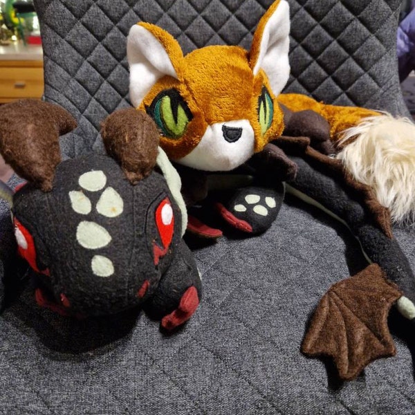 Neck Dragon Plush Sewing Pattern .pdf Tutorial Posable Wearable ...