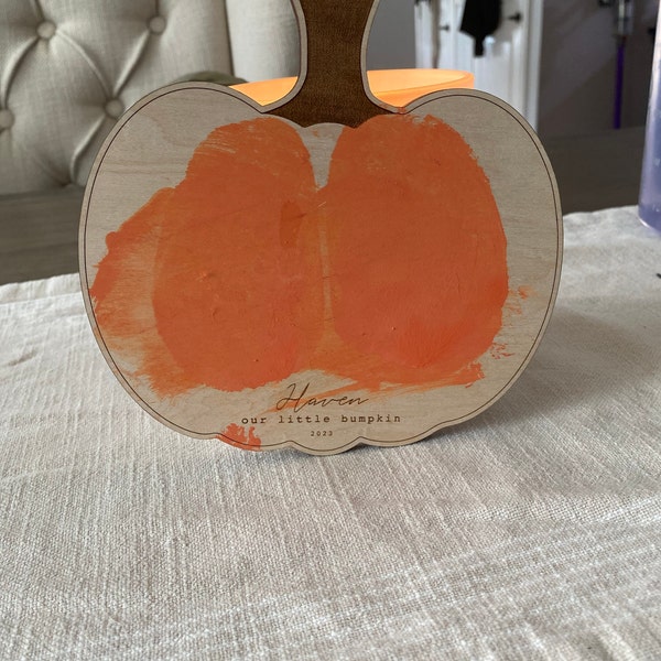 Our Little Bumpkin Sign | DIY Baby Bum Pumpkin Art | Fall Baby Art ...