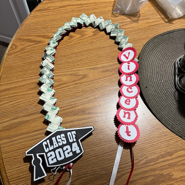 Hawaii 2 Color Satin Ribbon Lei, Graduation Lei, Senior Lei, Class of ...