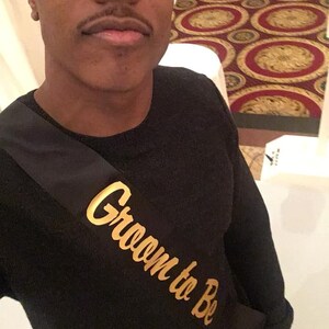 Semi-cursive Groom to Be Wedding Sash - Etsy